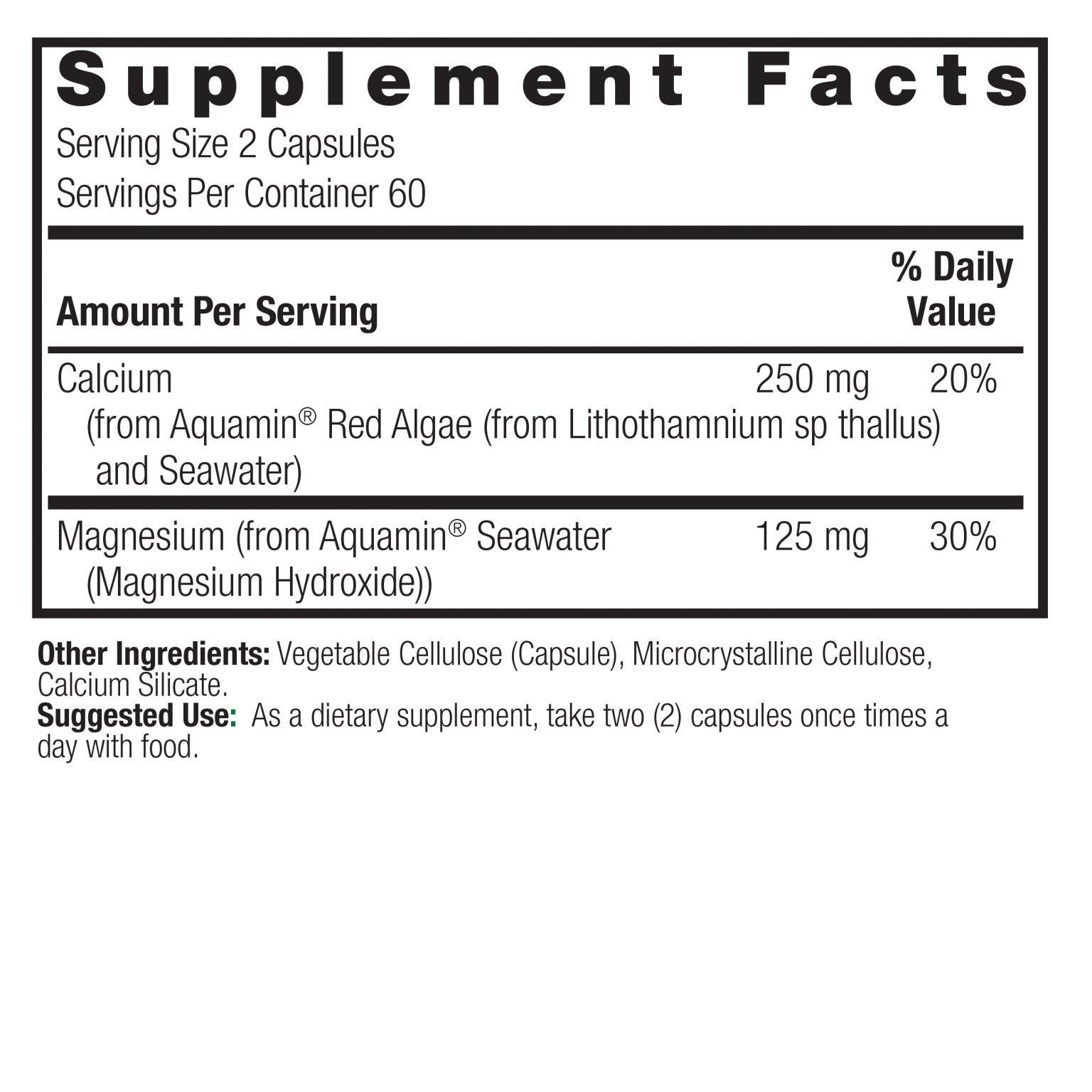 Marine Based Cal/Mag | Derived from red algae that naturally grows