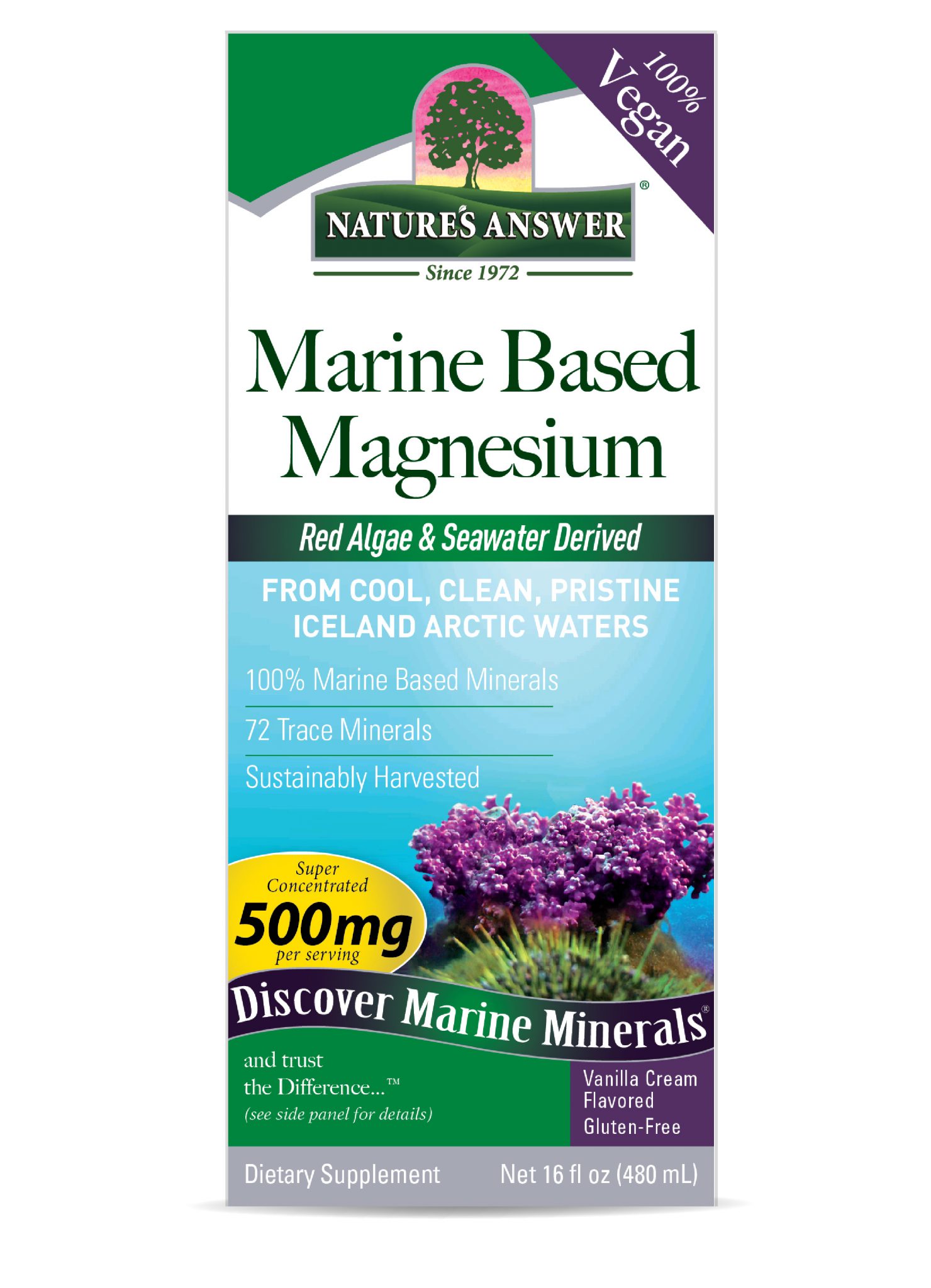 Marine Based Liquid Magnesium 500 mg | Order Marine Liquid Supplements ...