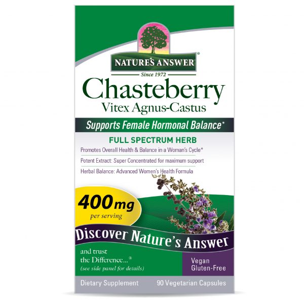 Chasteberry Vitex Agnus-Castus 400mg - Herbal Supplements | Buy Natural ...