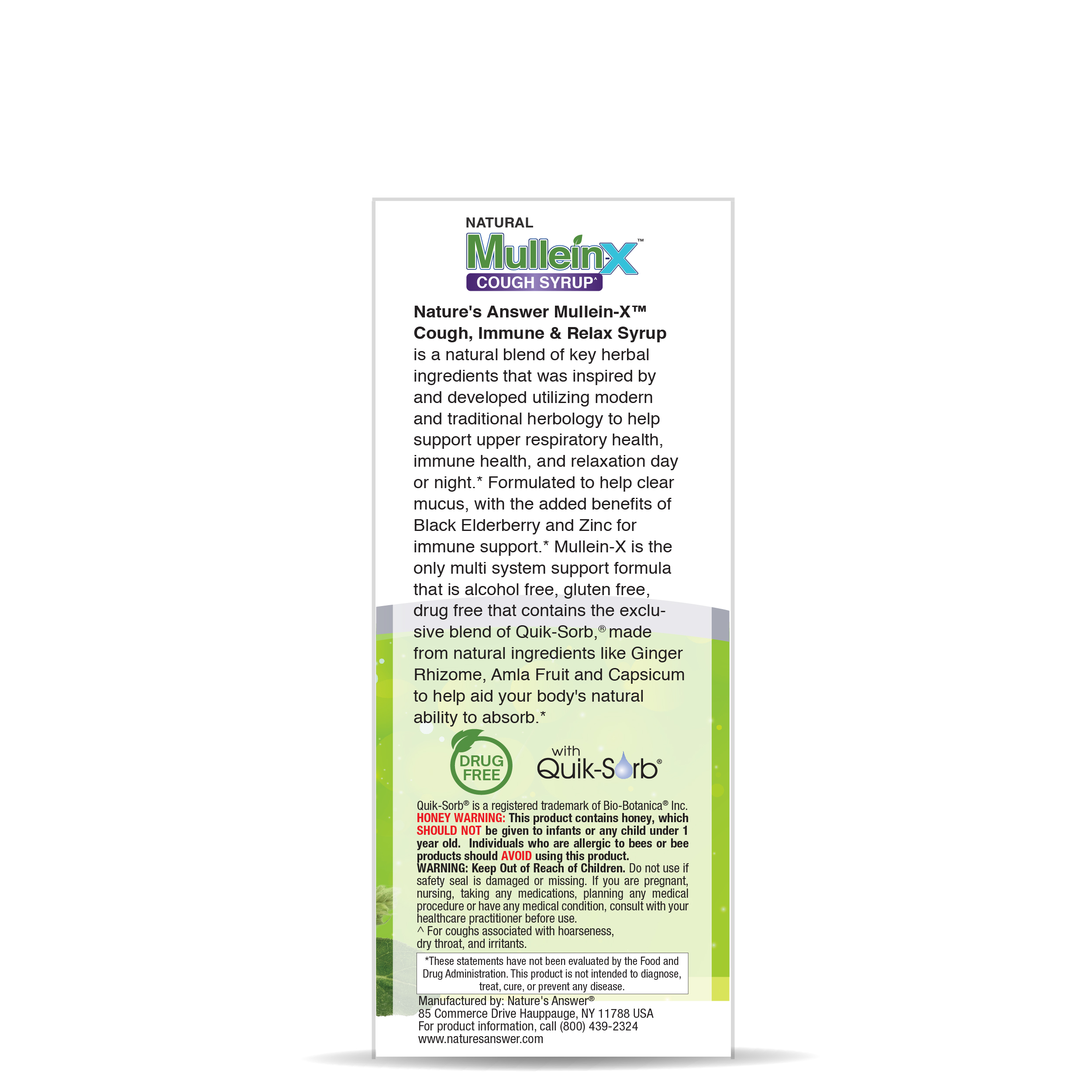 Mullein-X™ Cough Syrup - Immune & Relax 4oz | Order Mullein Cough Syrup ...