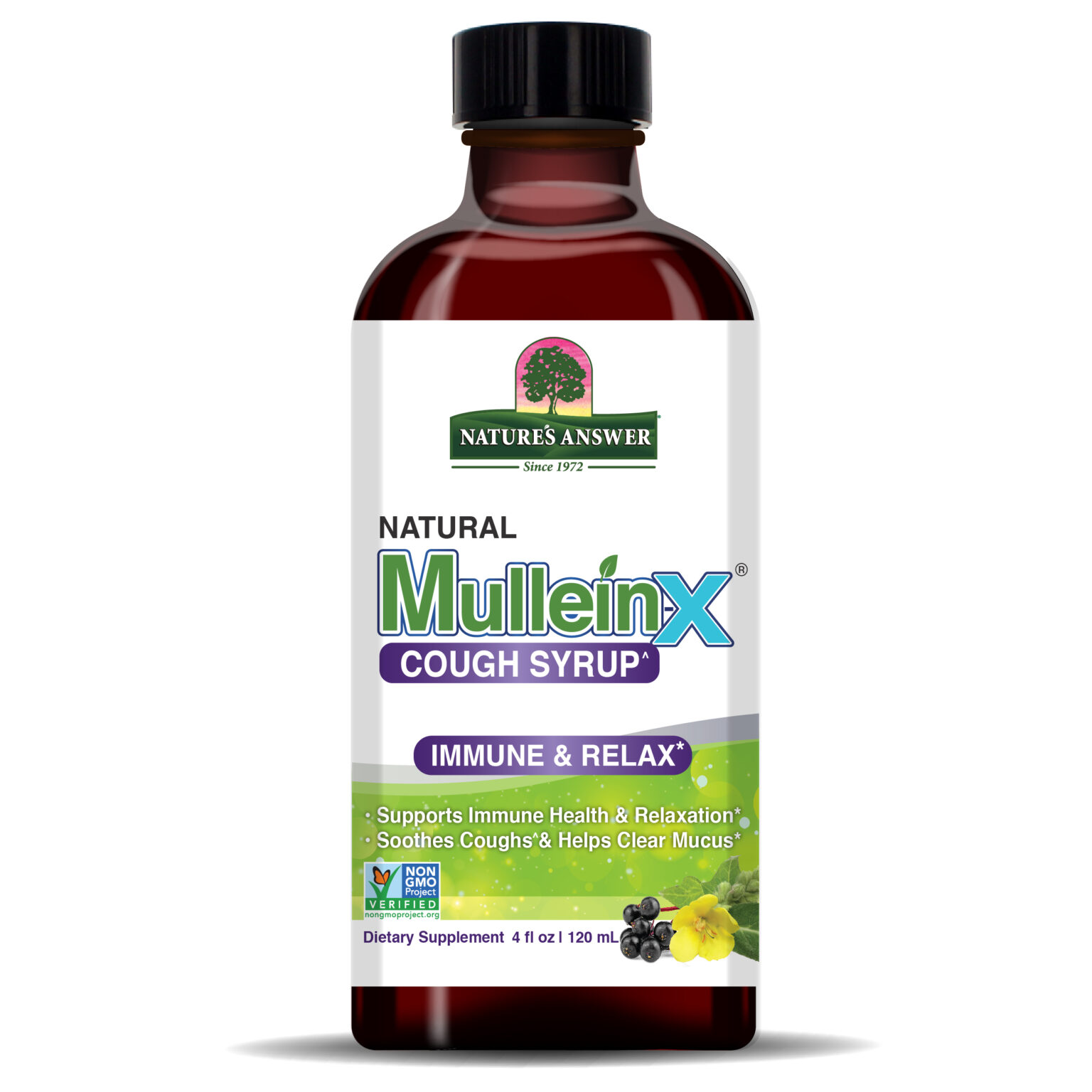 Mullein-X™ Cough Syrup - Immune & Relax 4oz | Order Mullein Cough Syrup ...